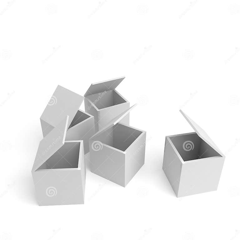 Open boxes stock illustration. Illustration of shipping - 14144988