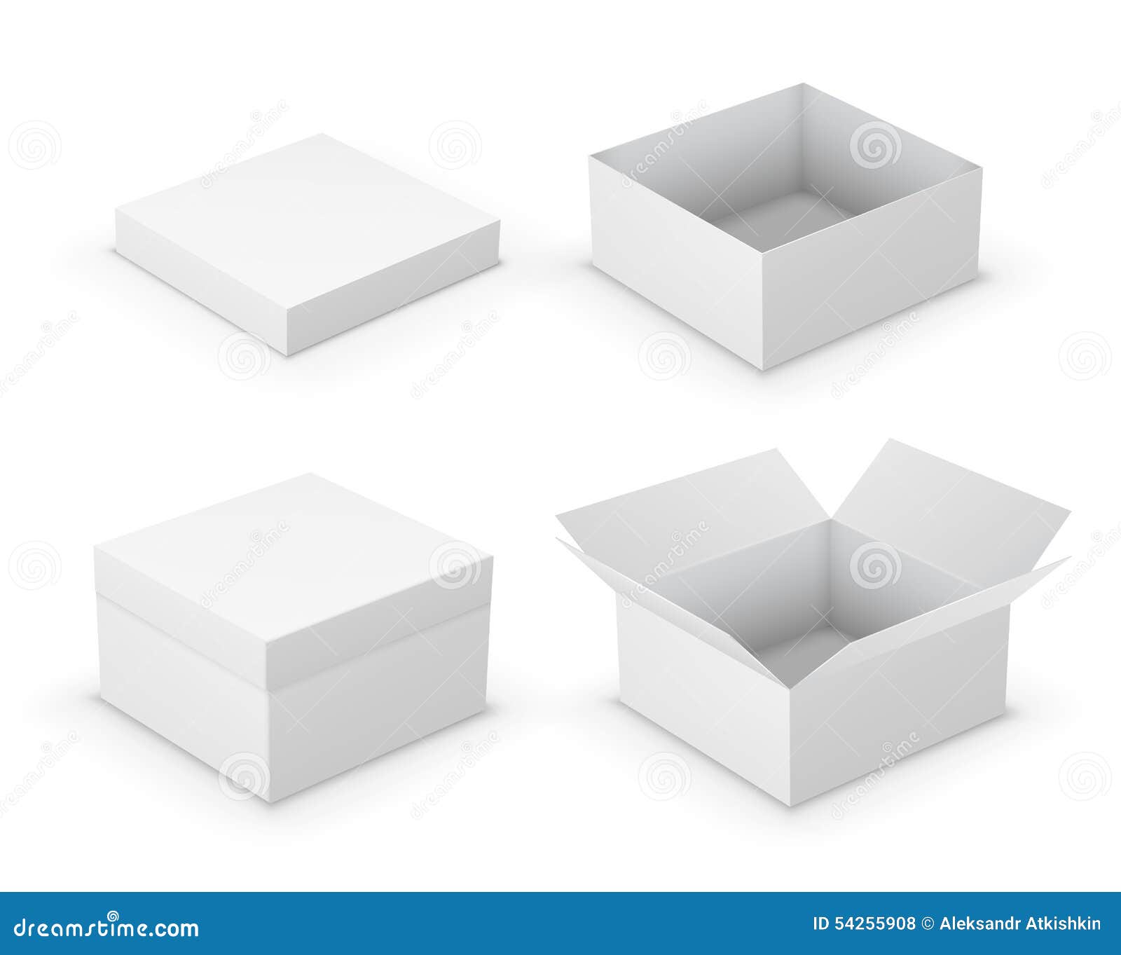 Open boxes stock vector. Illustration of cardboard, plastic - 54255908