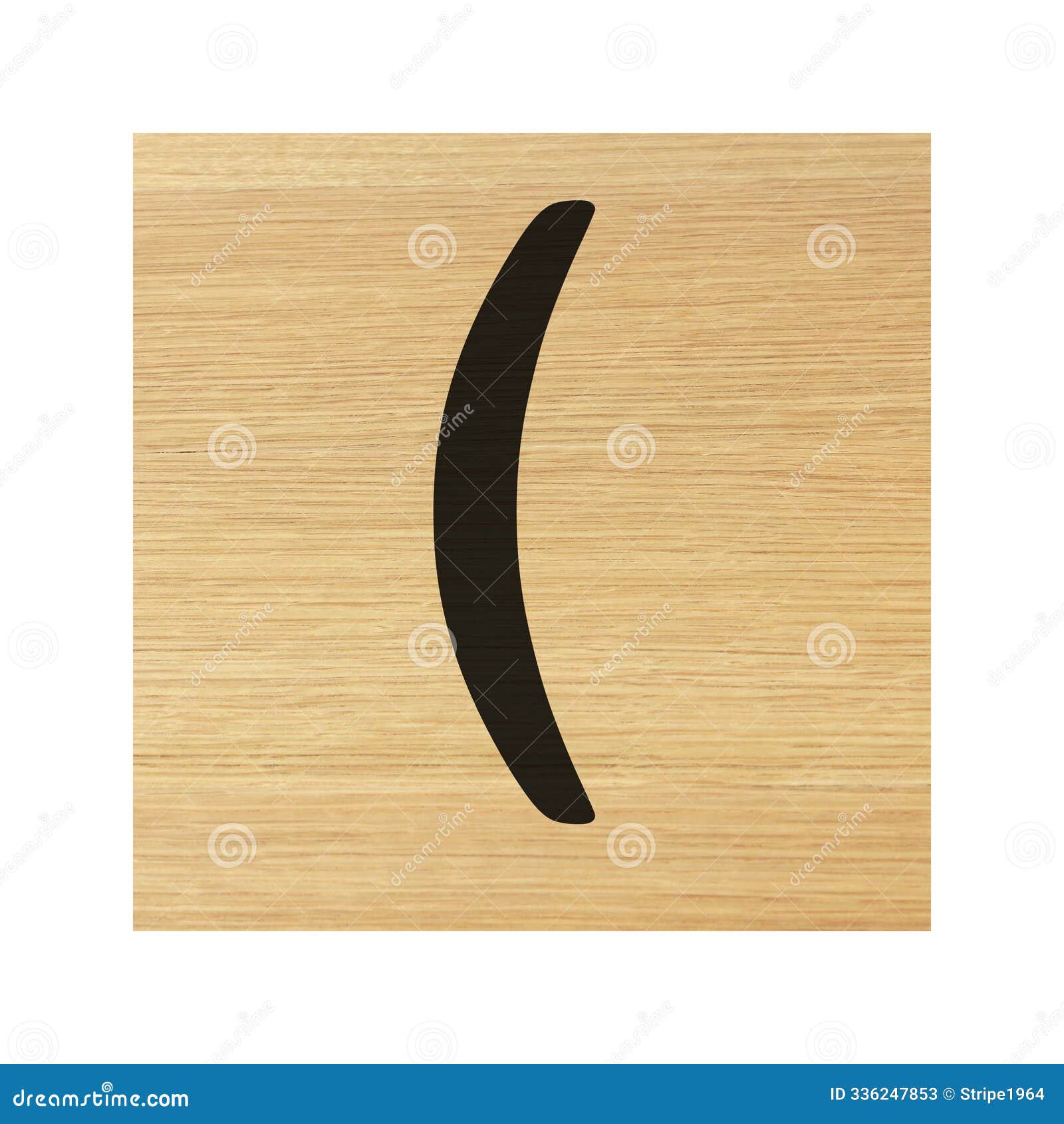 Open Bracket Sign Wood Block Stock Image - Image of isolated, business ...