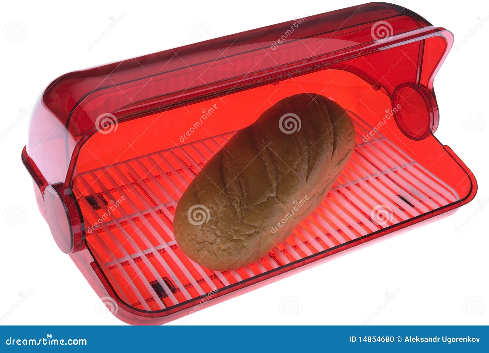Open bread box on white stock photo. Image of flatware - 14854680