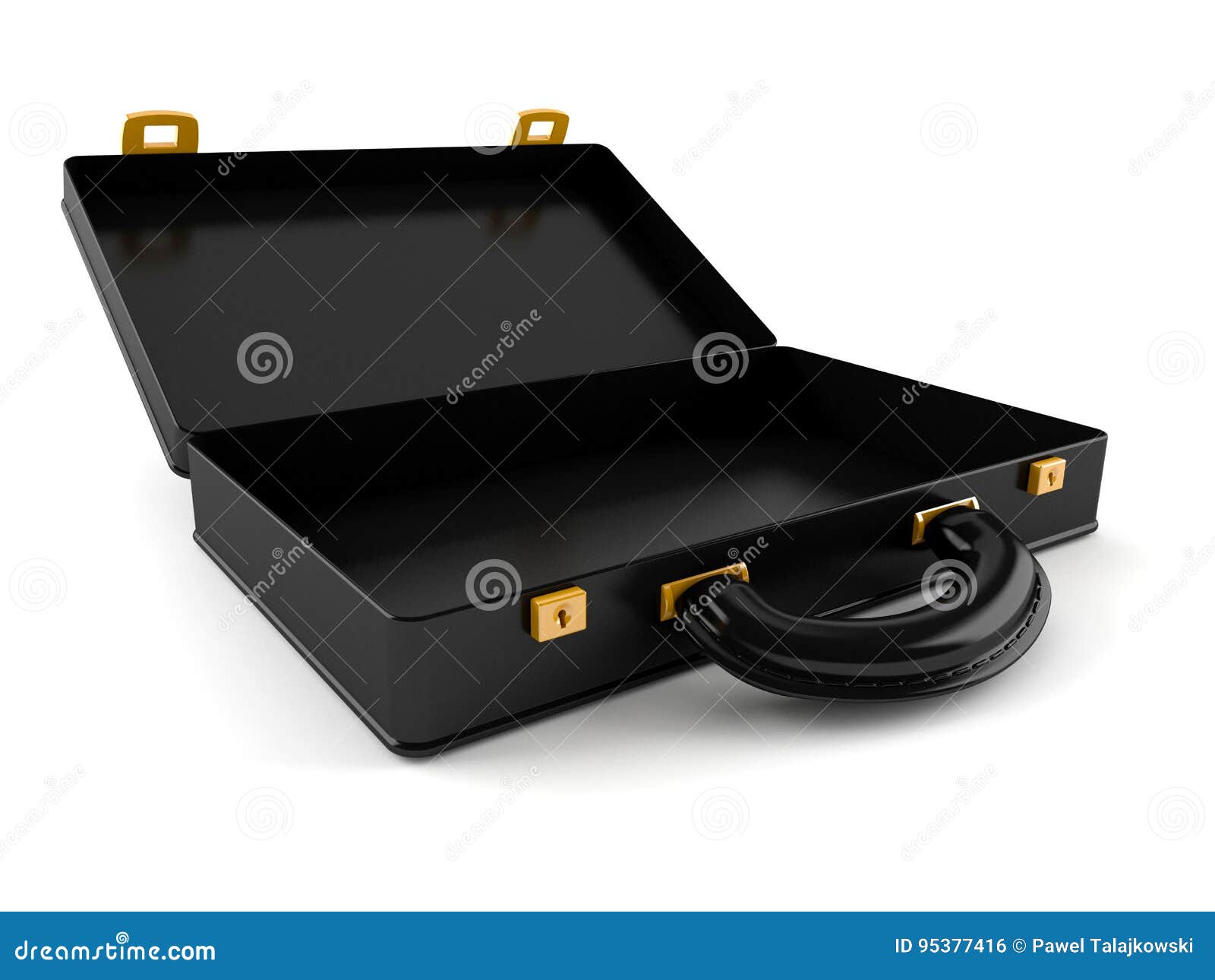 Open briefcase stock illustration. Illustration of object - 95377416
