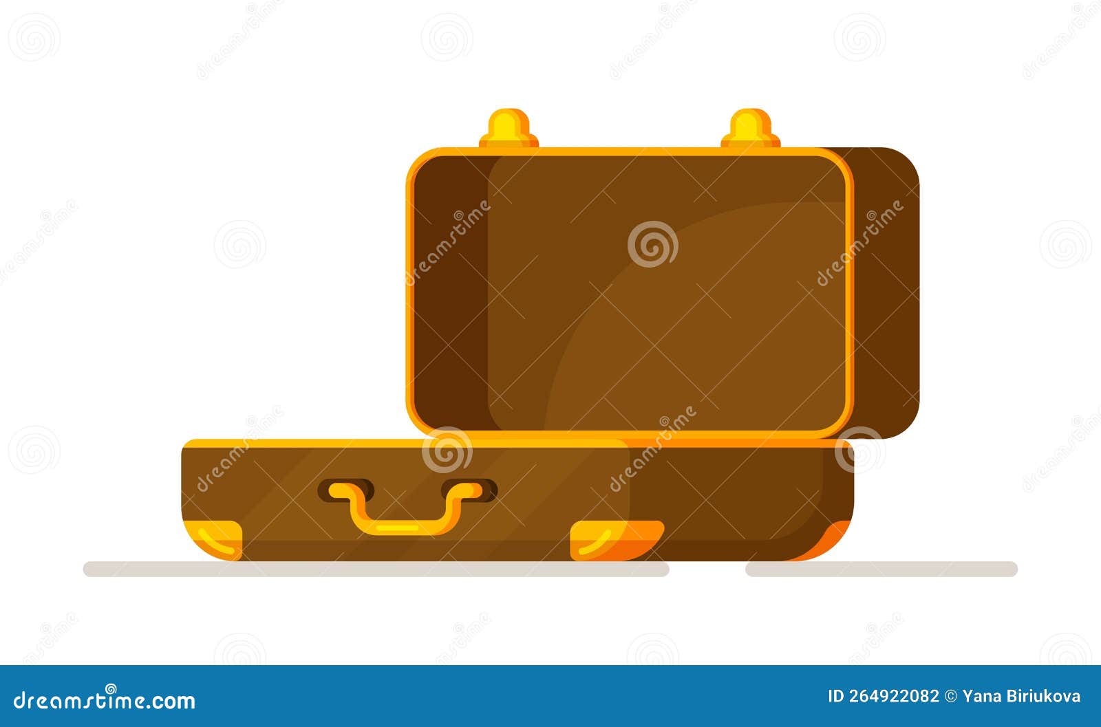 Open Briefcase Vector