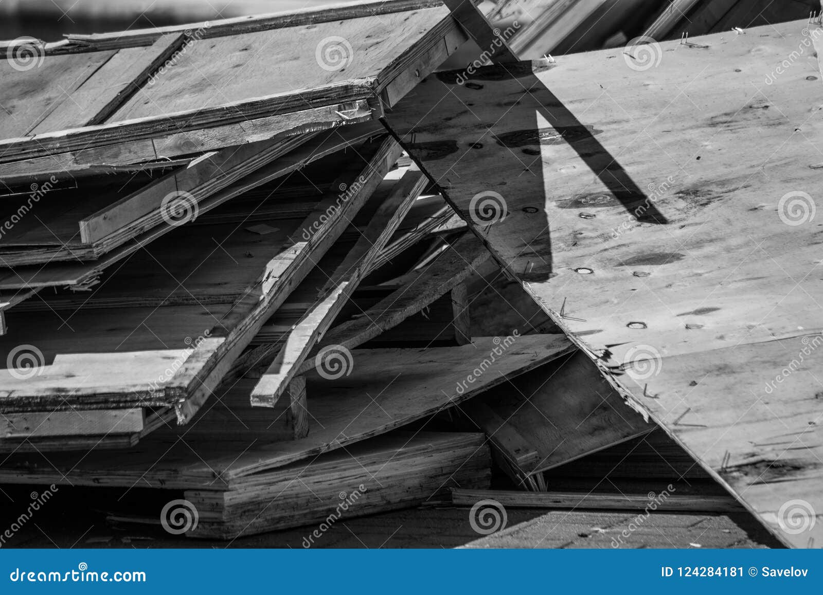 Open and Broken Plywood Boxes Stock Image - Image of discarded ...