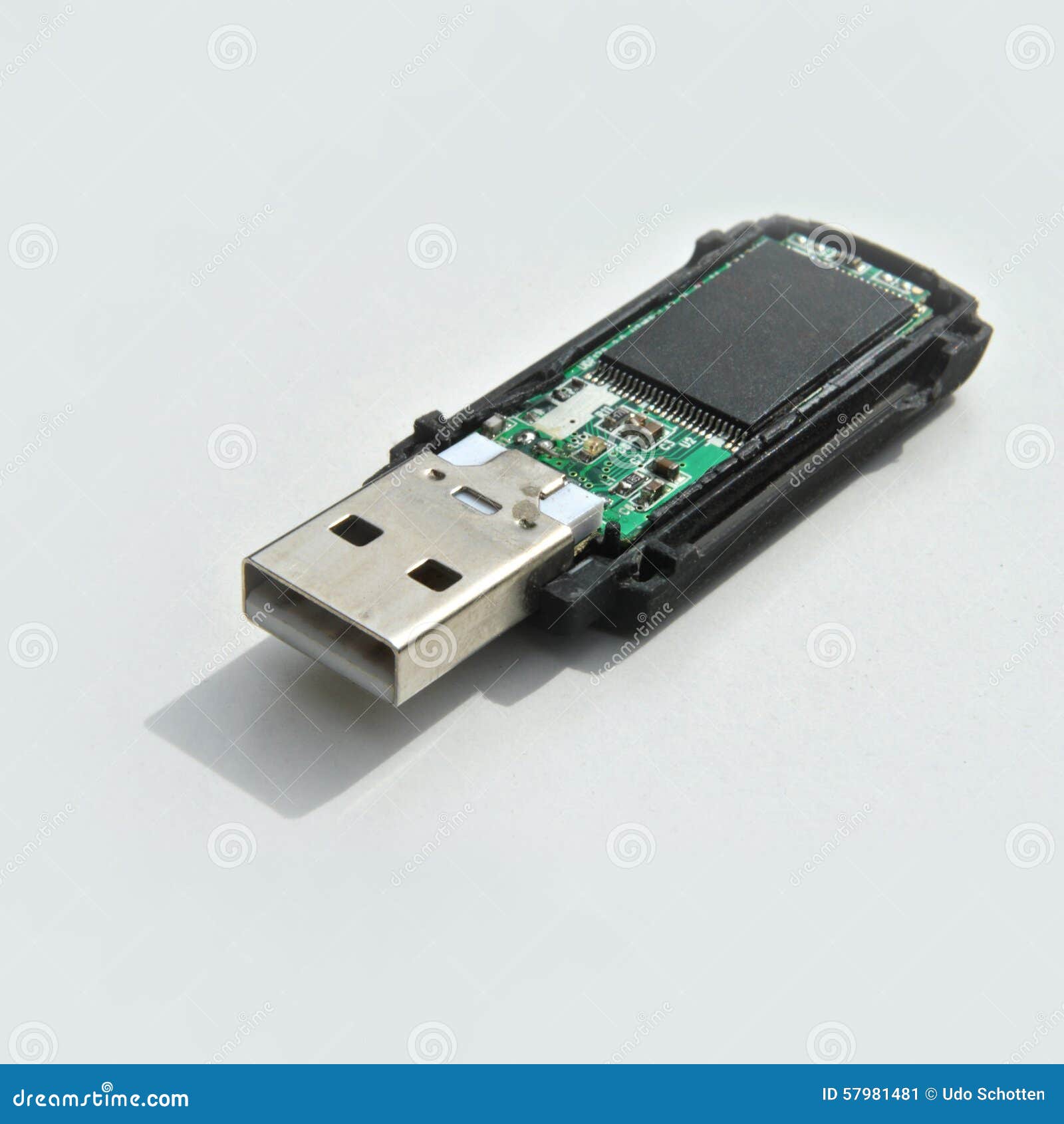 Open broken usb stick stock image. Image of compatible - 57981481