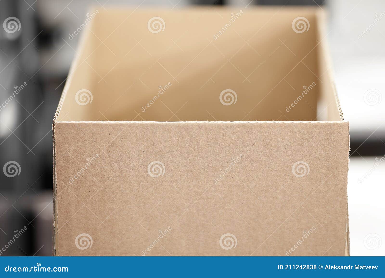 Open Brown Corrugated Board Boxes Stock Photo - Image of recycled ...