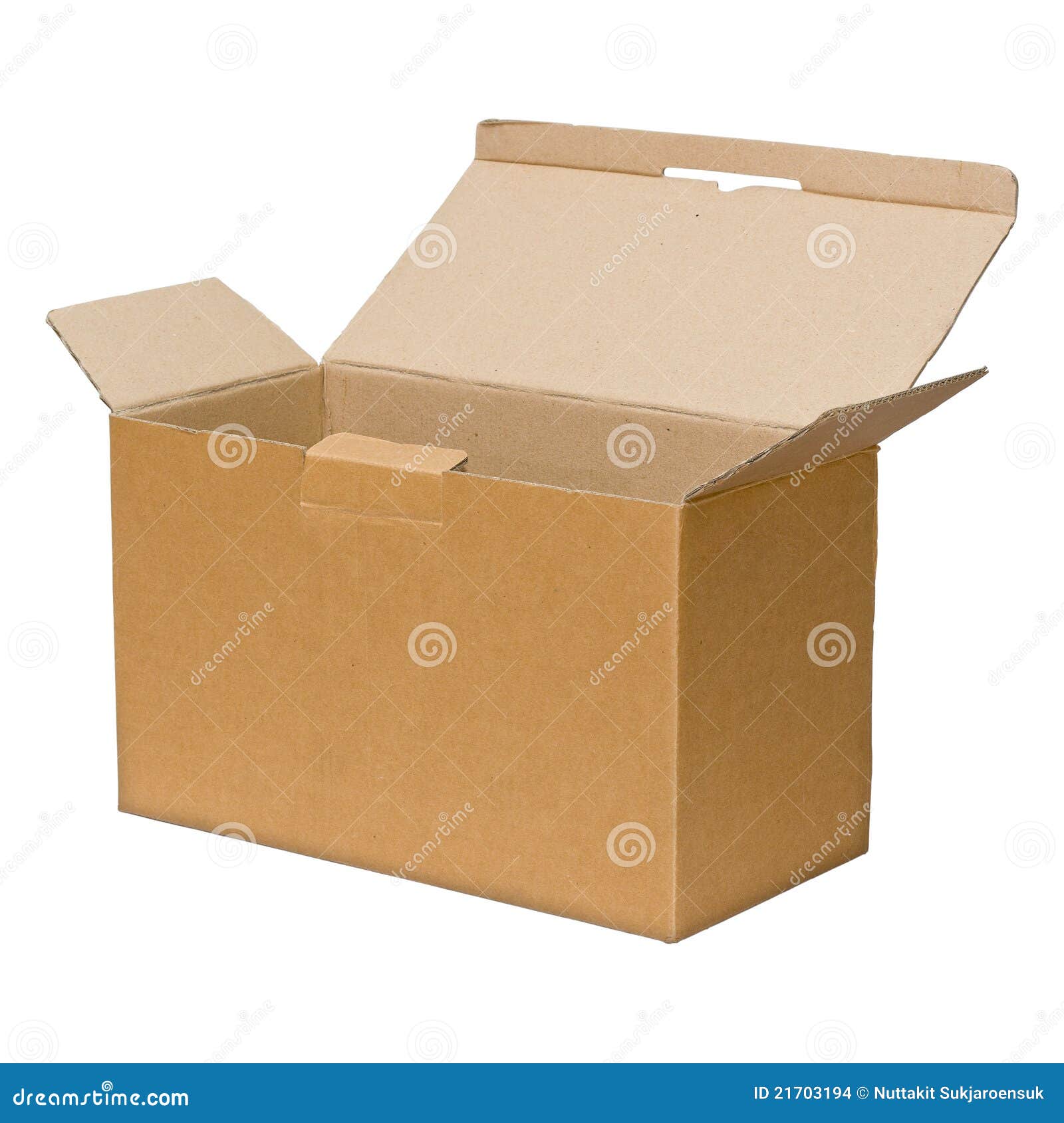 Open brown paper box stock photo. Image of space, pack - 21703194
