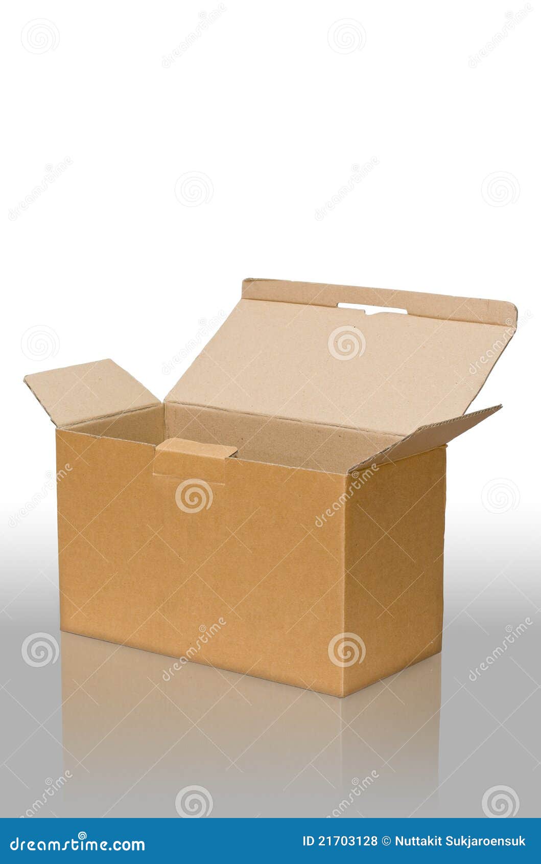 Open Brown Paper Box on Floor Stock Photo - Image of white, brown: 21703128