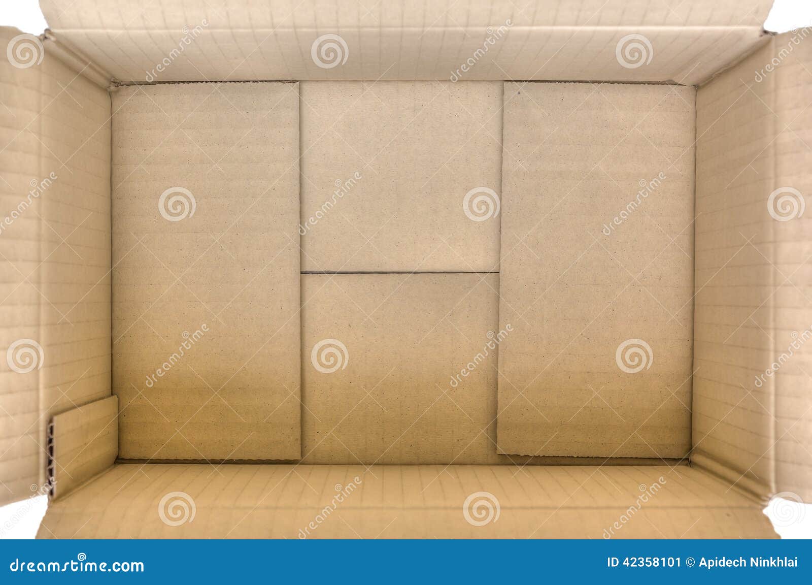 Open brown paper box stock image. Image of deliver, paper - 42358101