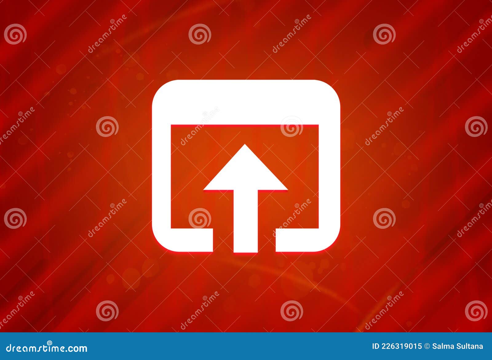 Open in Browser Icon Isolated on Abstract Red Gradient Magnificence ...