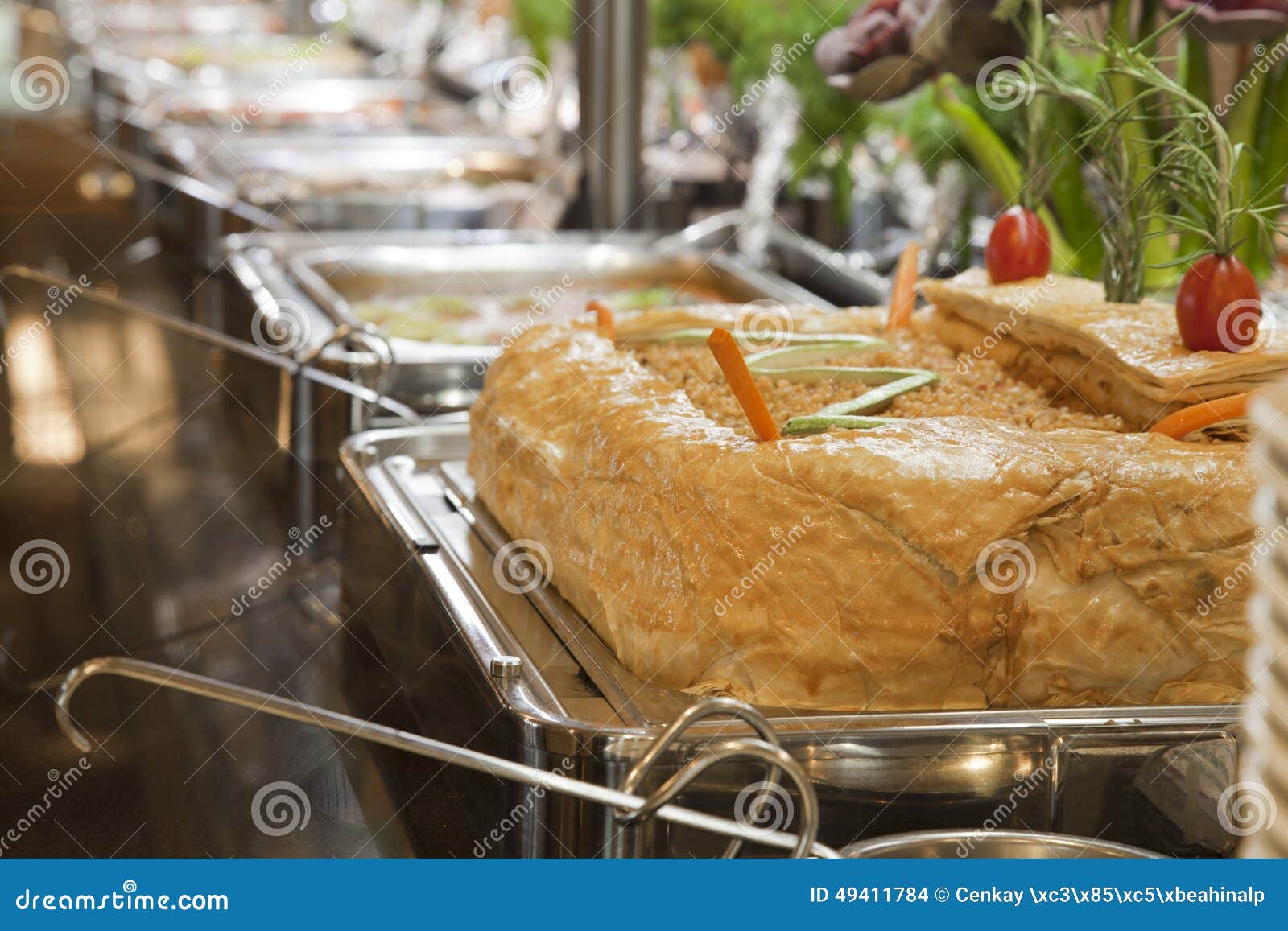 Open buffet in a hotel stock photo. Image of turkish - 49411784