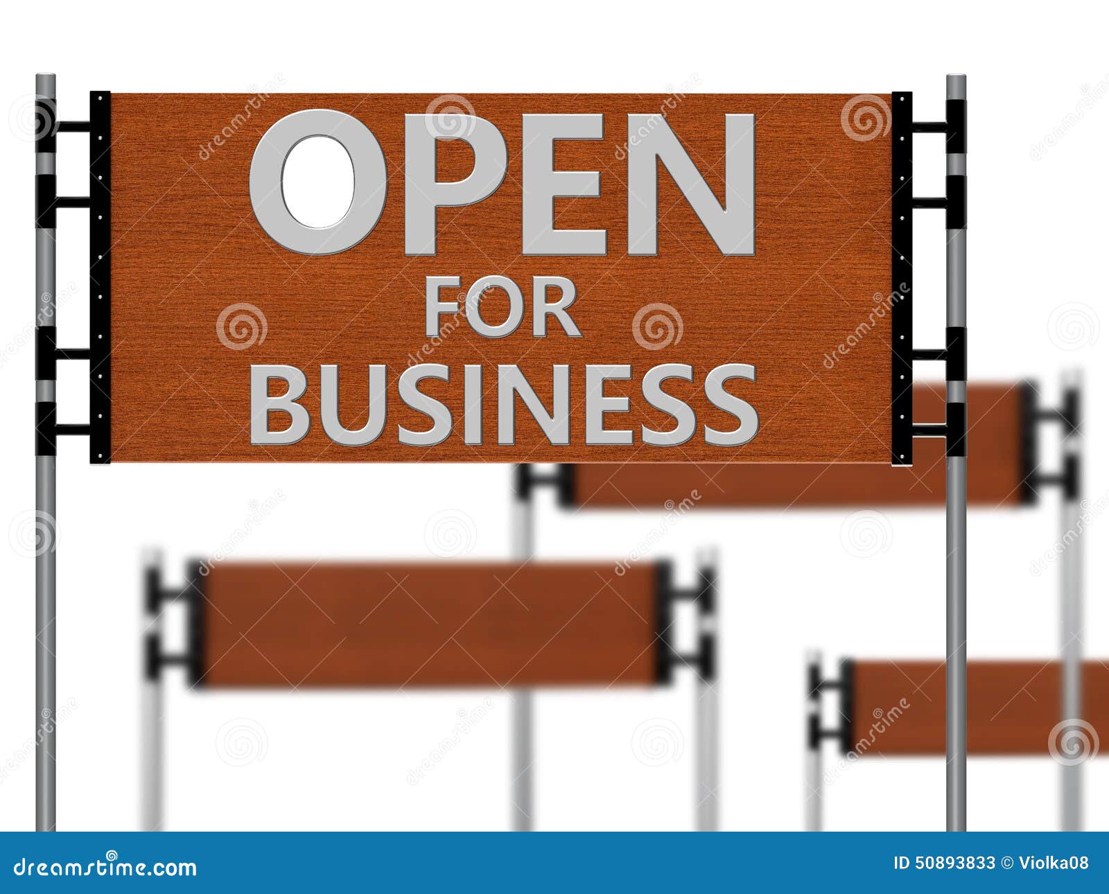 Open for business stock illustration. Illustration of increase - 50893833
