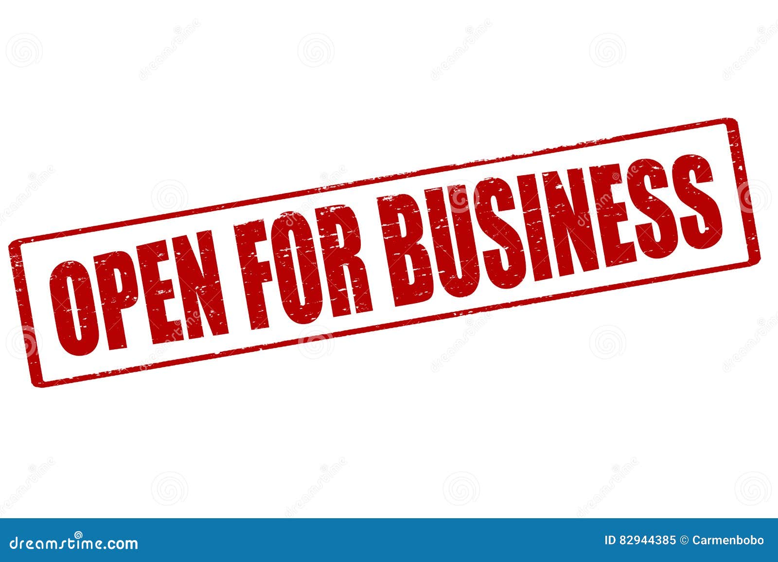 Open for business stock illustration. Illustration of business - 82944385