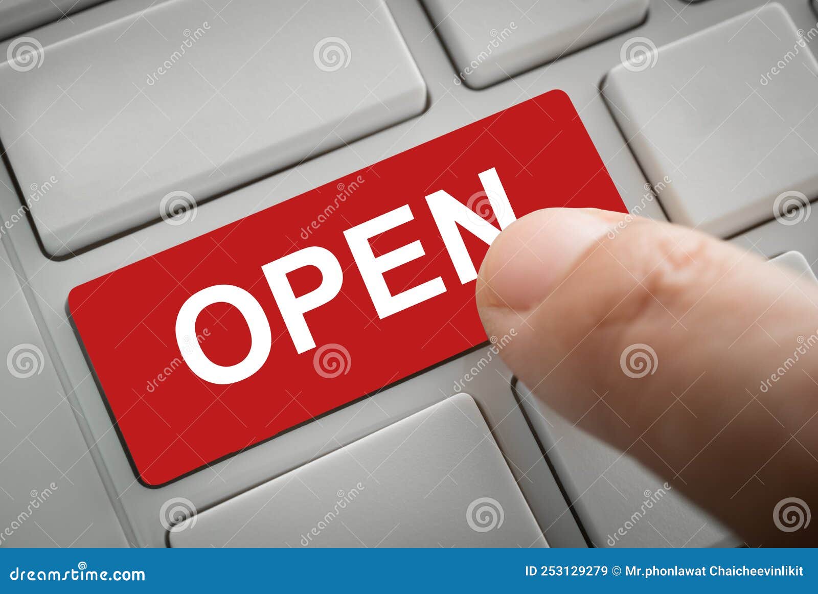 Open button stock image. Image of graphic, icon, advertise - 253129279