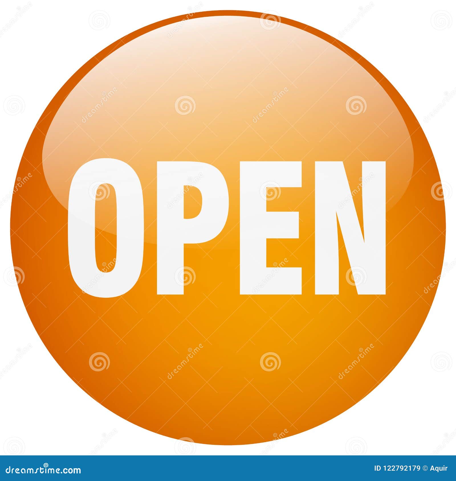 Open button stock vector. Illustration of vector, element - 122792179