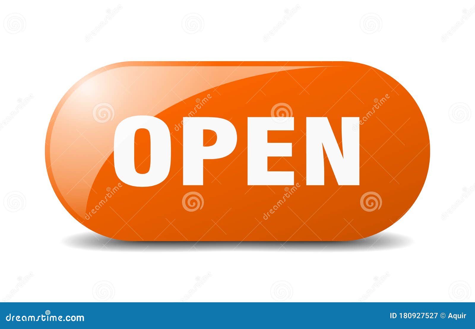 Open Button. Open Sign. Key. Push Button Stock Vector - Illustration of ...