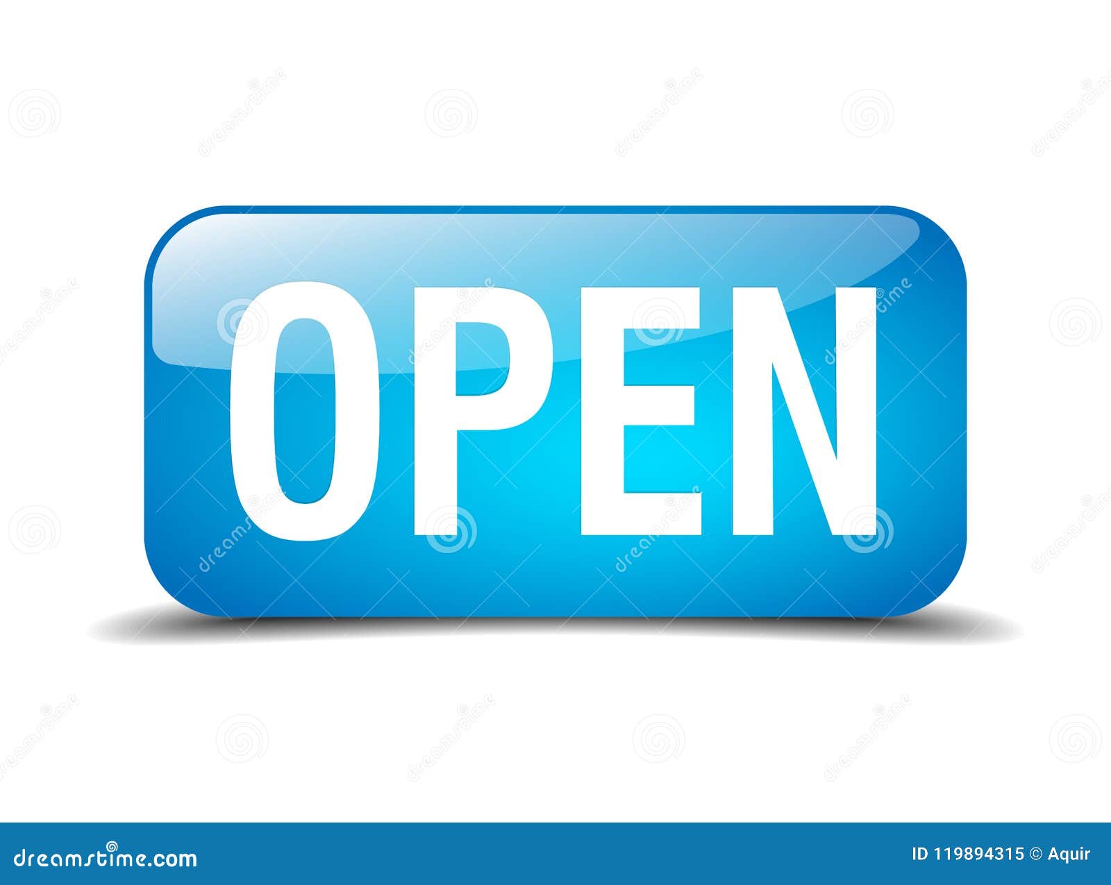 Open button stock vector. Illustration of note, modern - 119894315