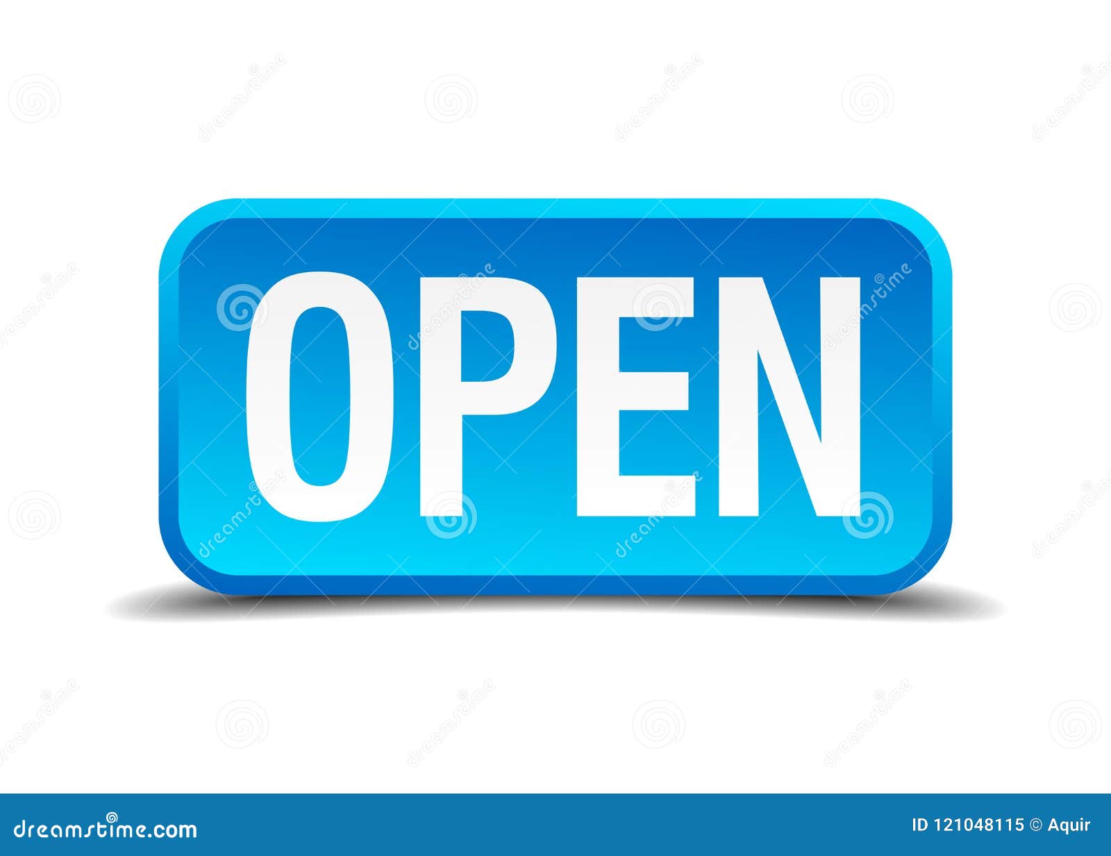 Open button stock vector. Illustration of element, flat - 121048115