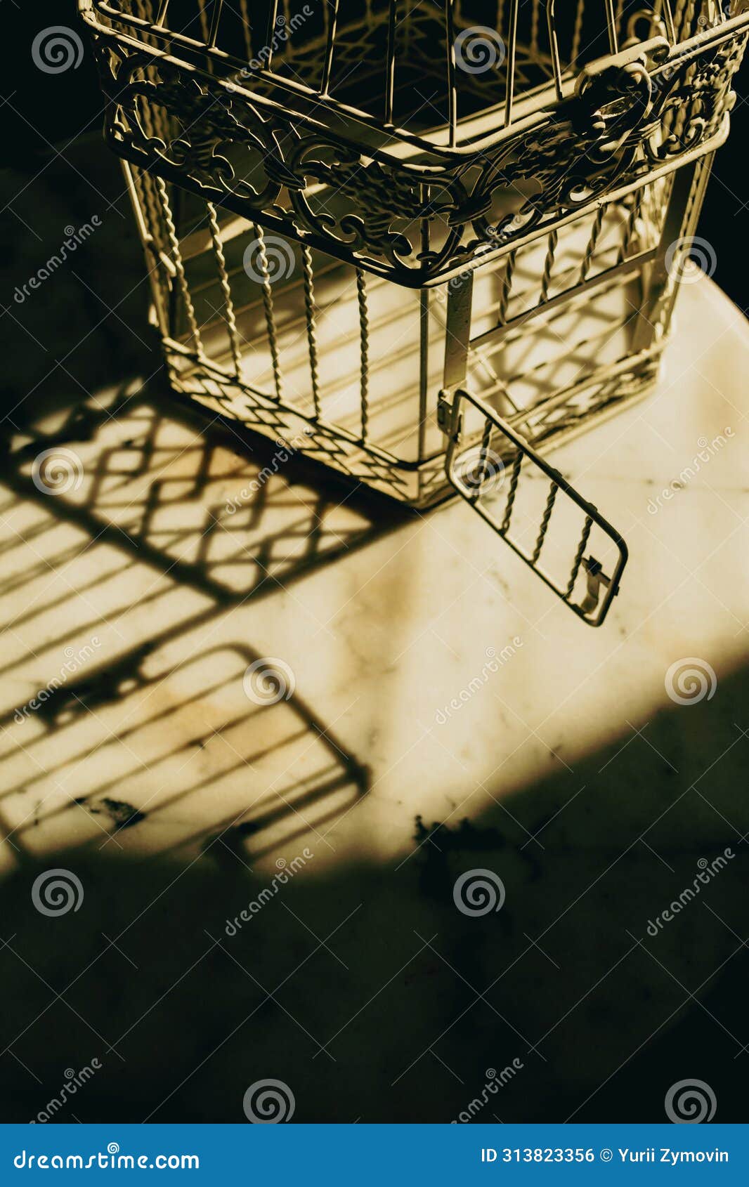 An Open Cage on a Table. a Symbol of Getting Free, Liberation, Freedom ...