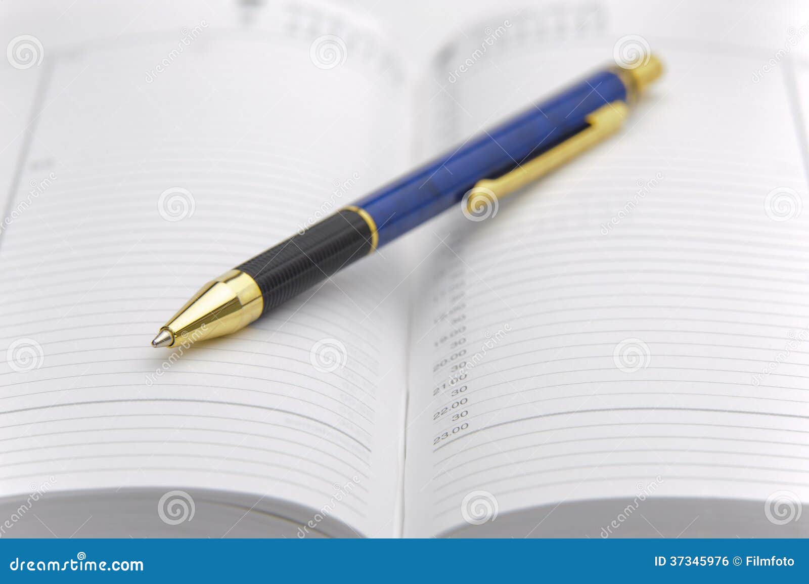 Open calendar with pen stock photo. Image of calendar - 37345976