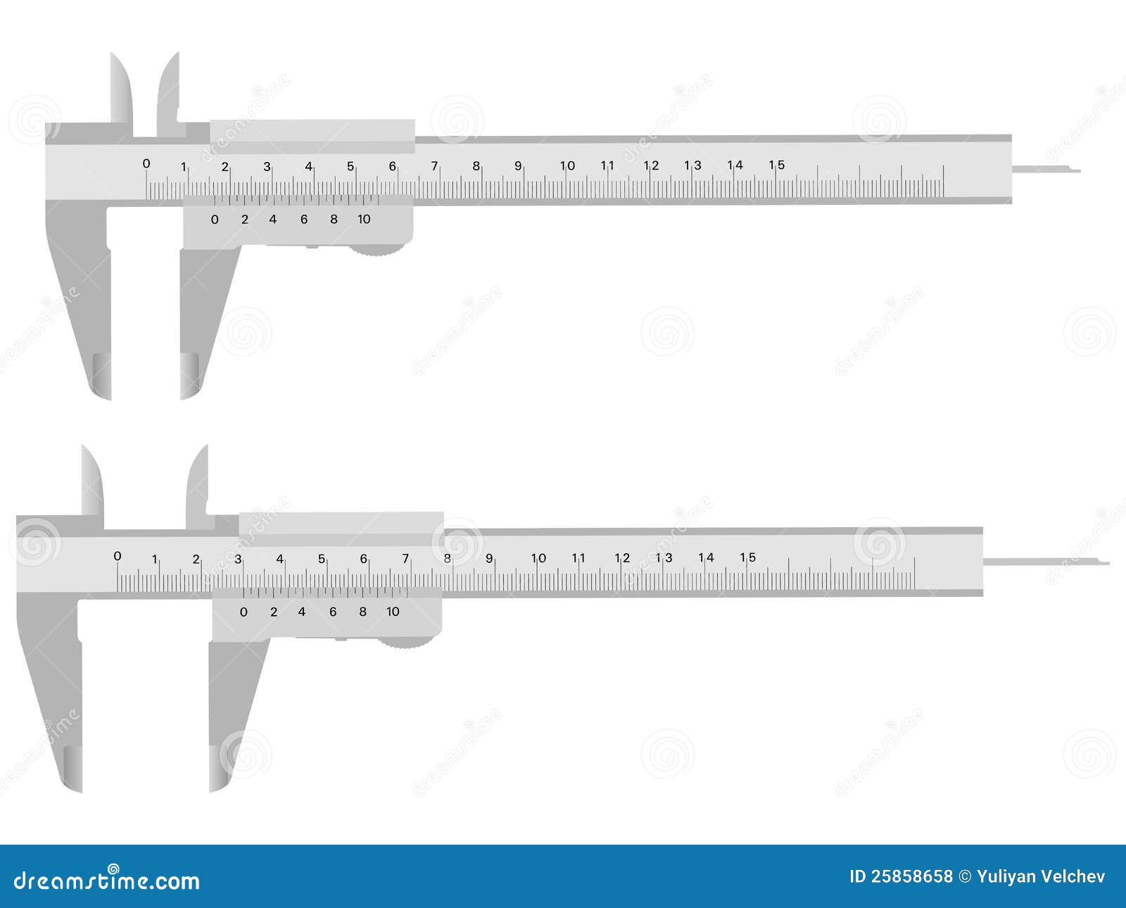 Open caliper stock vector. Illustration of equipment - 25858658