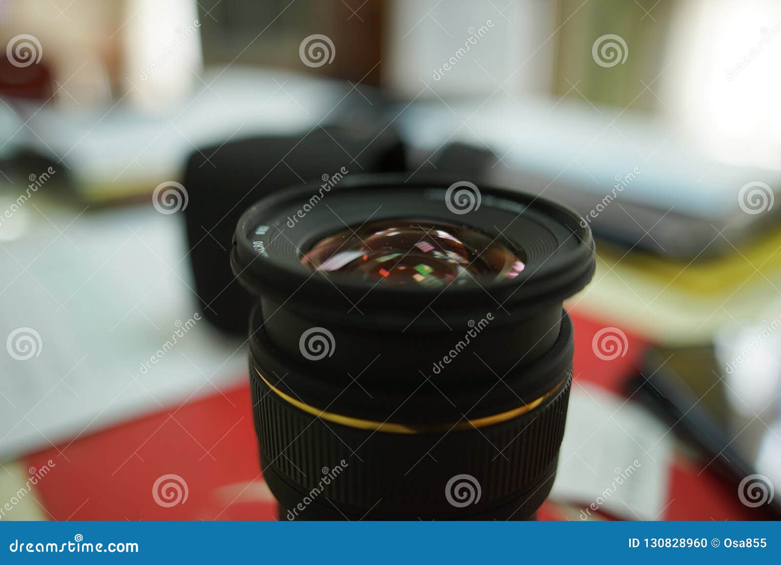 Open Camera Zoom Lens without Cover Stock Photo - Image of focus ...