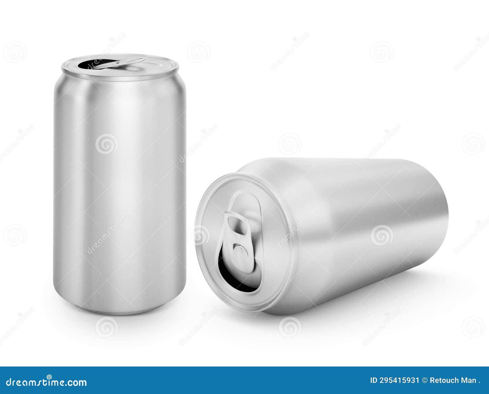Open Can of Beverage Isolated on White Stock Illustration ...