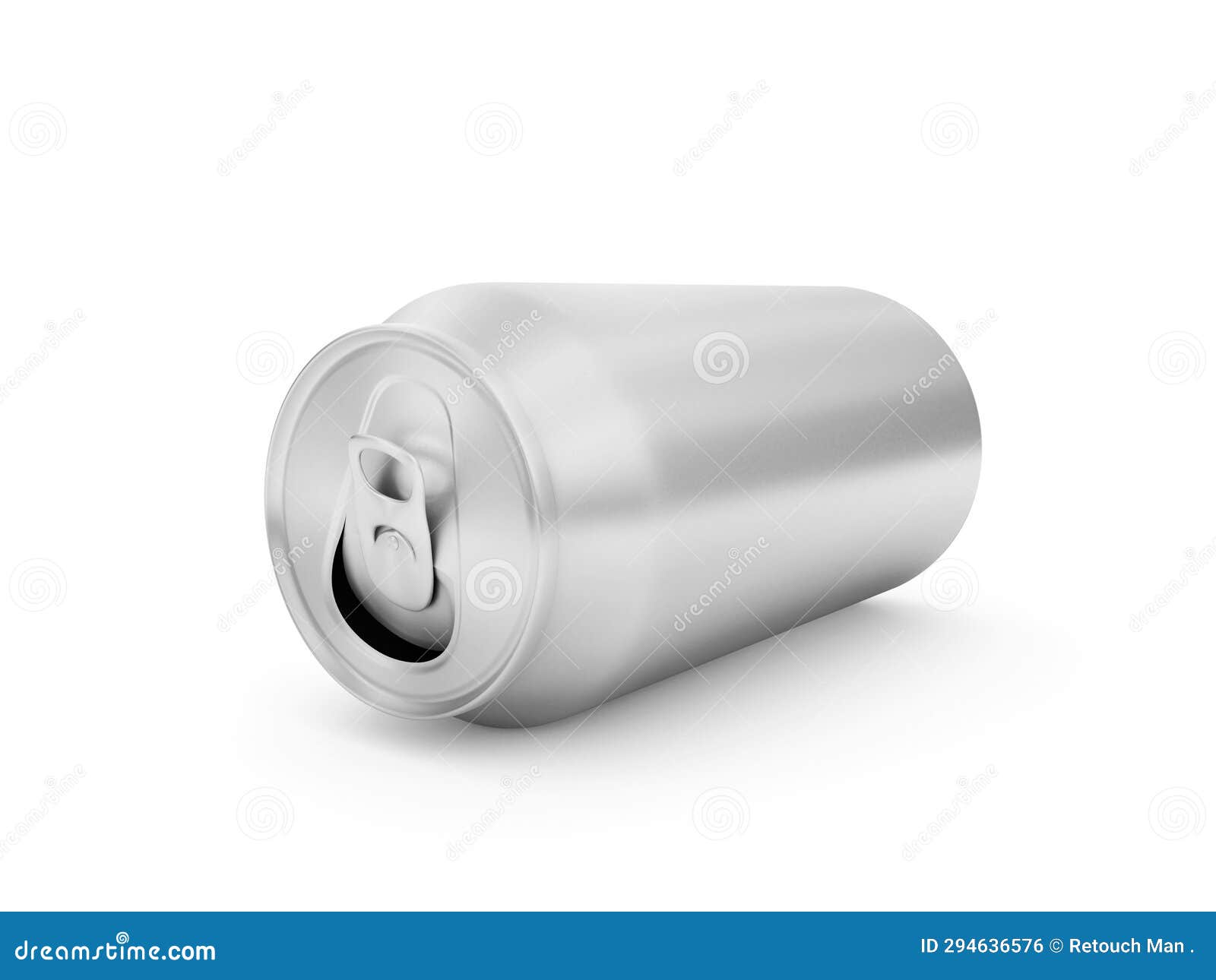 Open Can of Beverage Isolated on White Stock Illustration ...