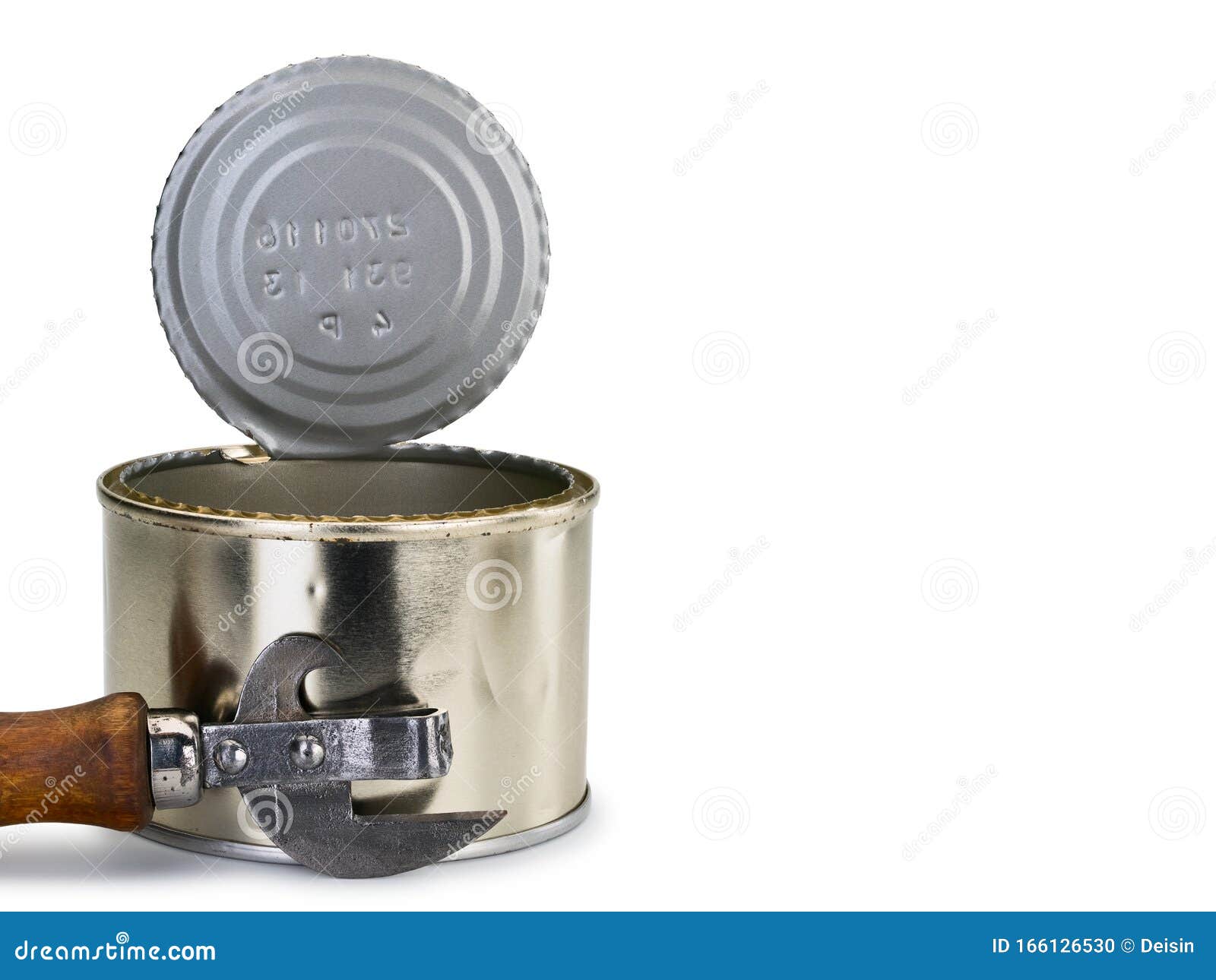 Open Can and Old Can Opener Stock Photo - Image of jags, food: 166126530