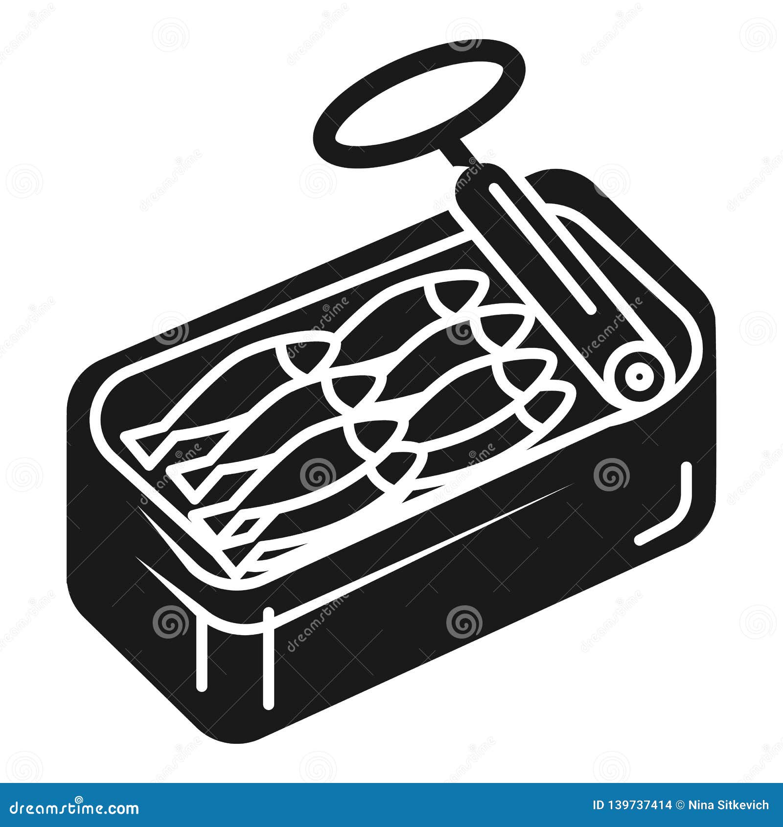 Sardines Icon Vector Sign And Symbol Isolated On White Background ...