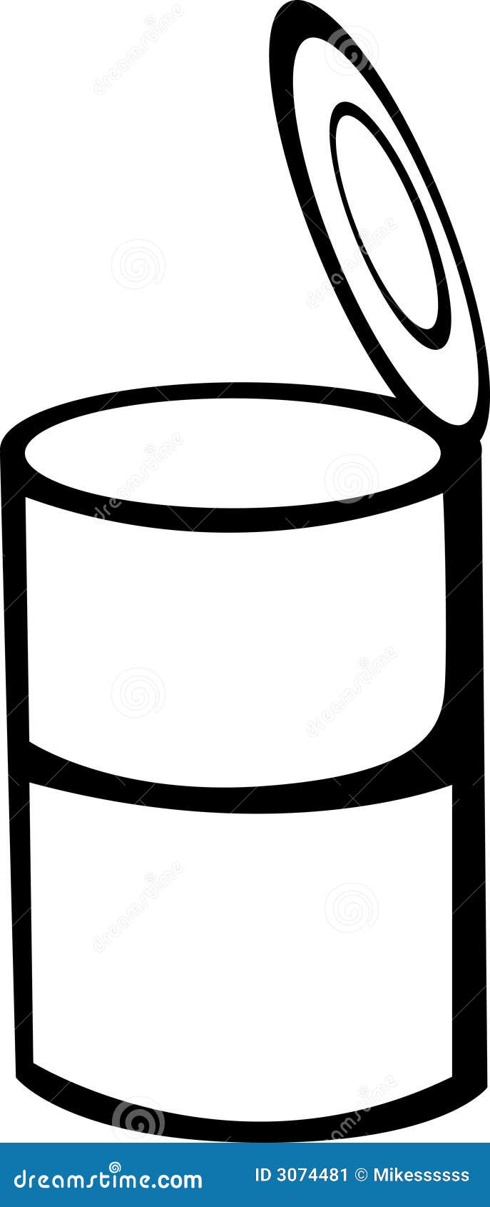 Open Can Vector Illustration Stock Vector - Illustration of contents ...