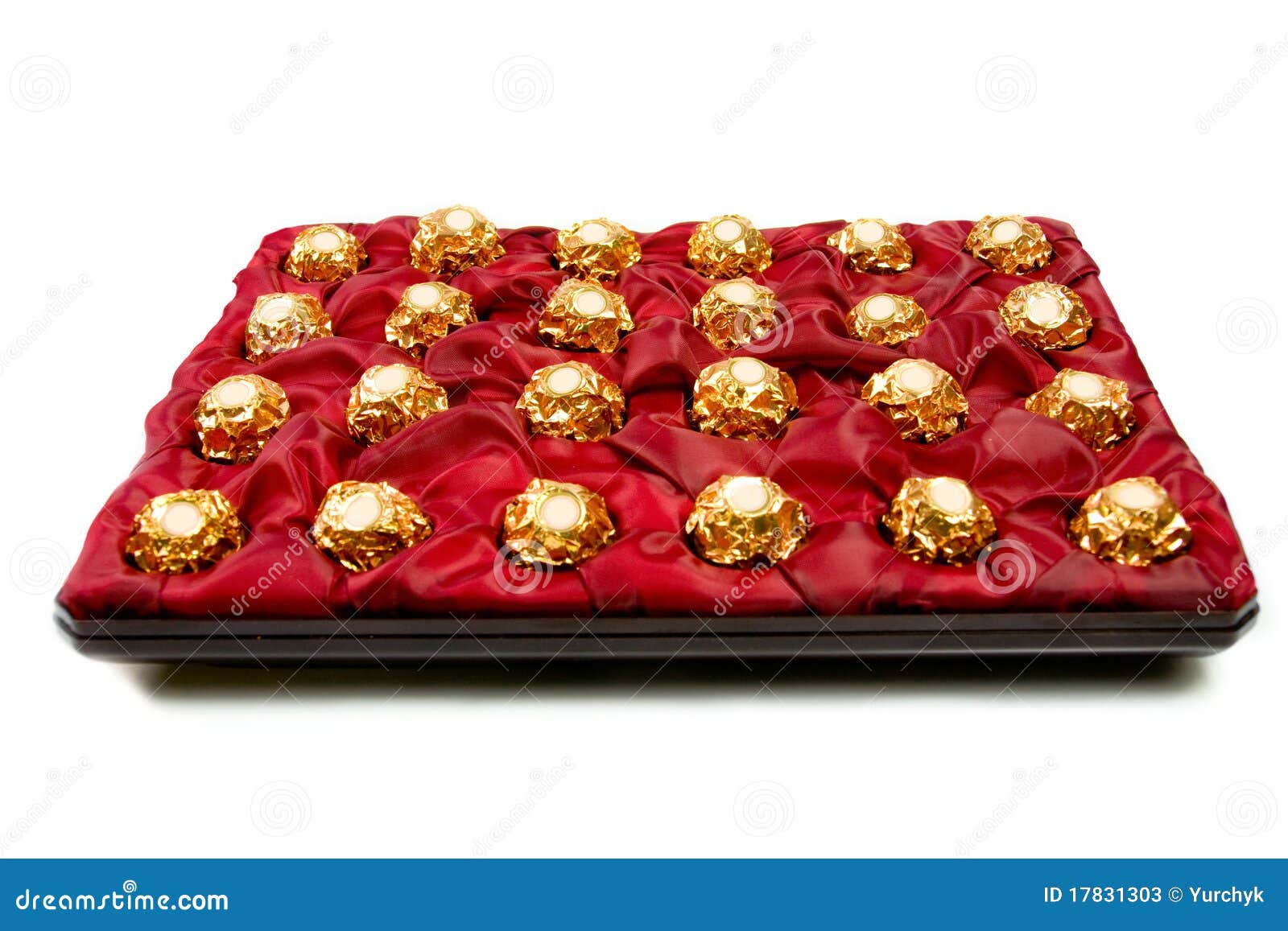 Open candy box isolated stock image. Image of white, shape - 17831303