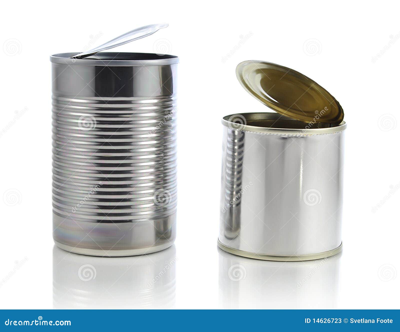 Open cans stock image. Image of steel, container, empty - 14626723