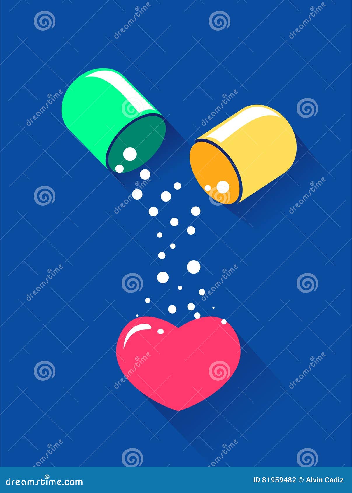 Open Capsule With Ca Calcium Stock Photo | CartoonDealer.com #158939658