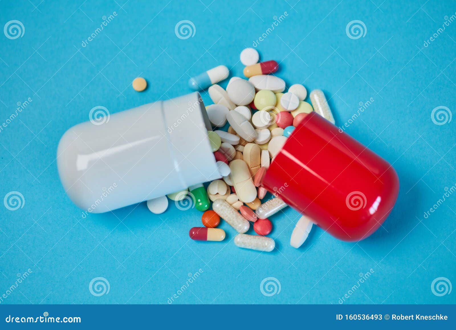 Open Capsule with Many Medications Stock Image - Image of medicament ...