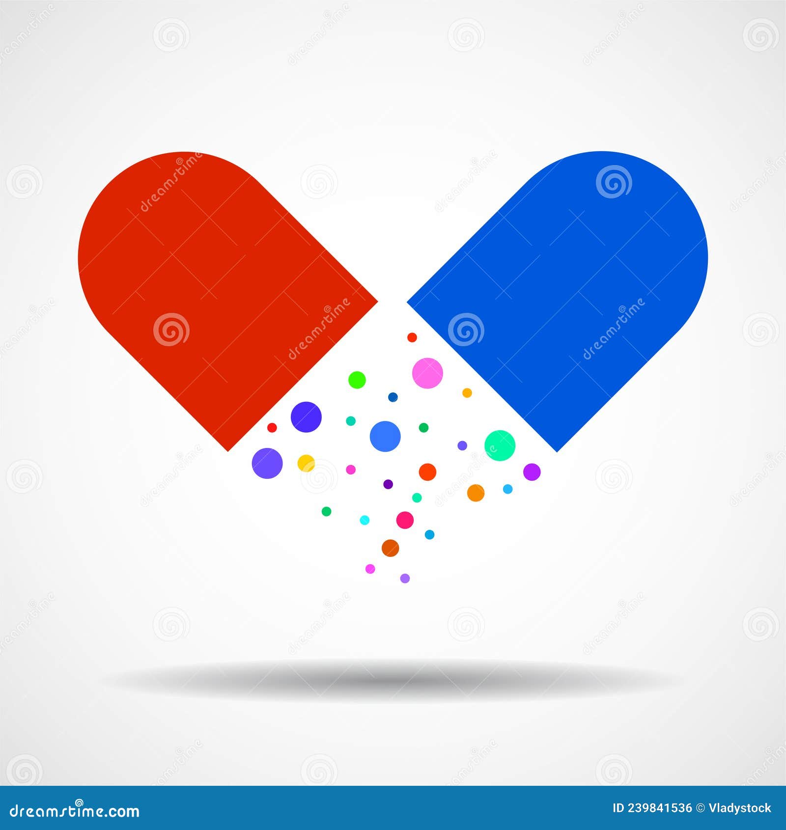 Open Capsule Pill Icon Isolated on White Background Stock Vector ...