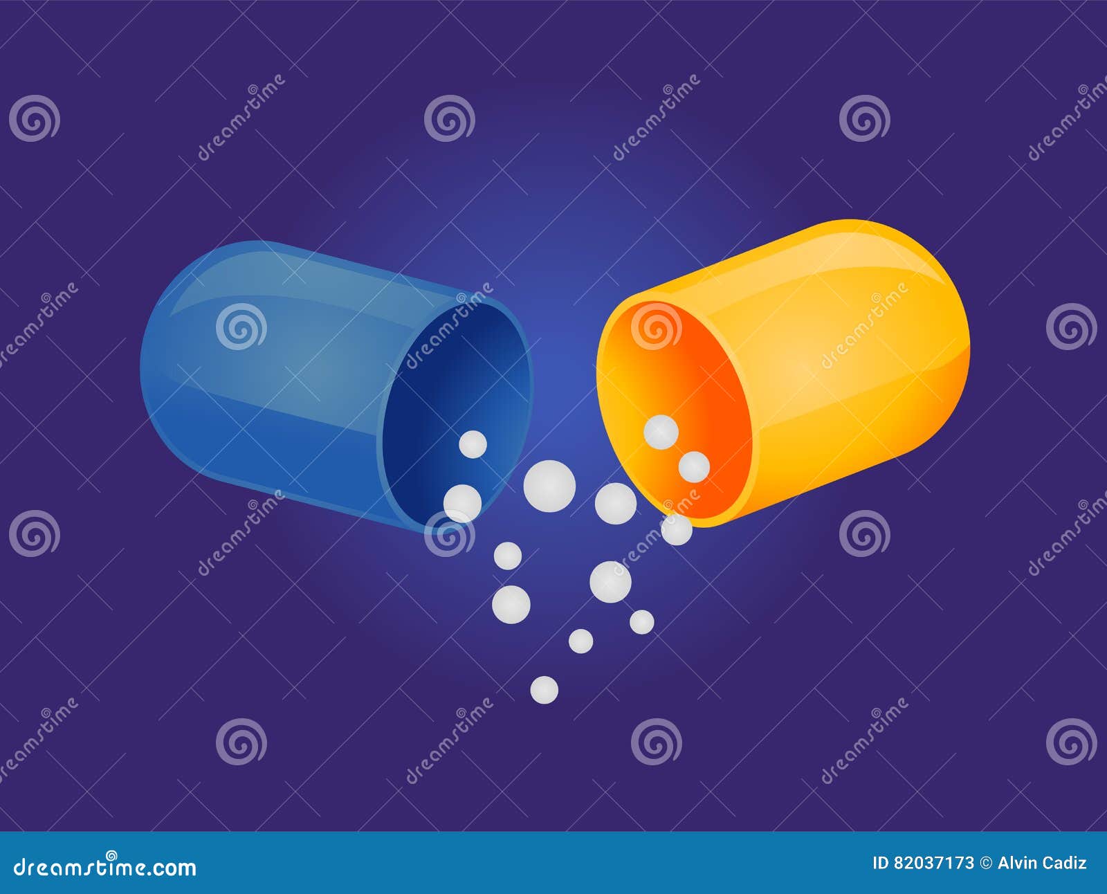 Open Capsule stock vector. Illustration of care, pills - 82037173