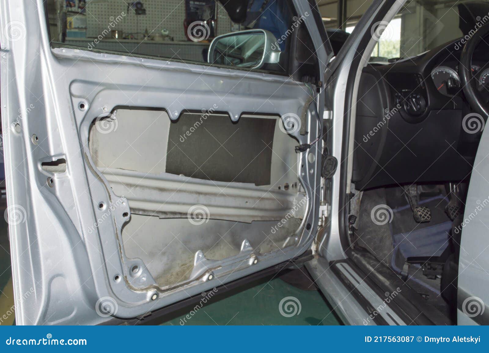 Open Car Door with Panel Removed Stock Image - Image of remove ...