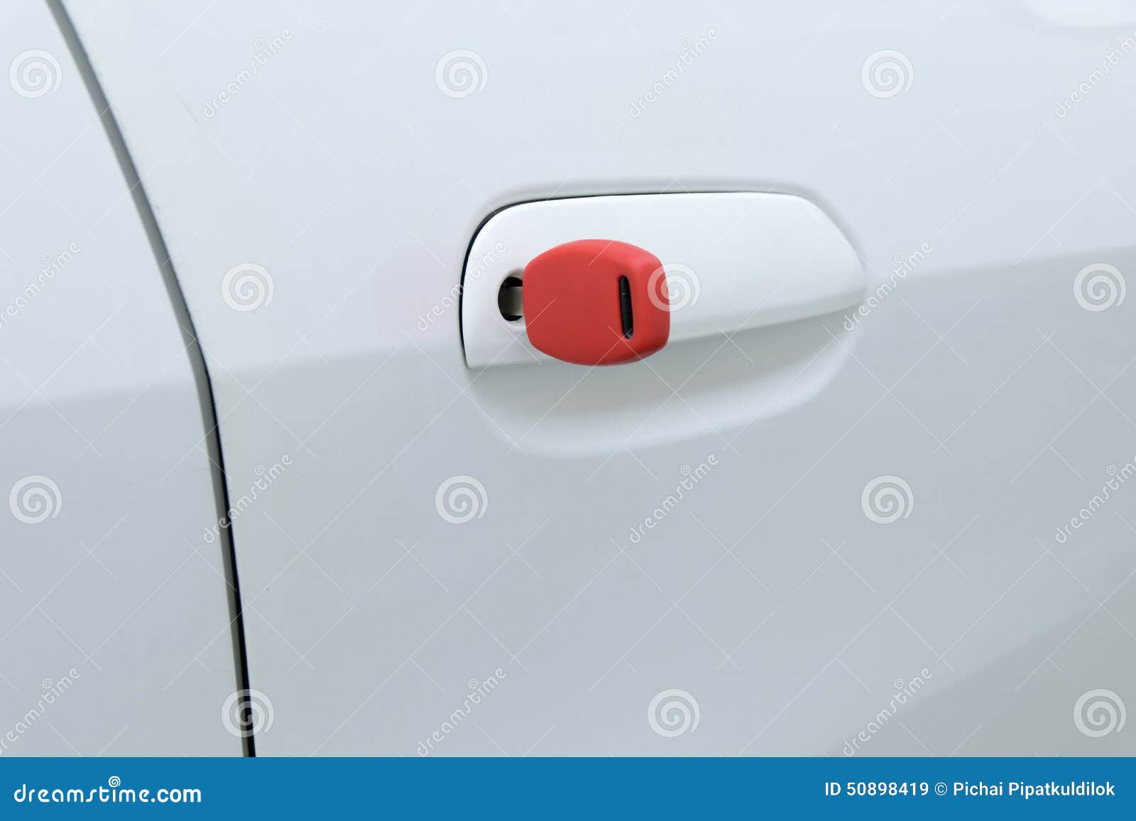 Open car door with red key stock image. Image of driving - 50898419