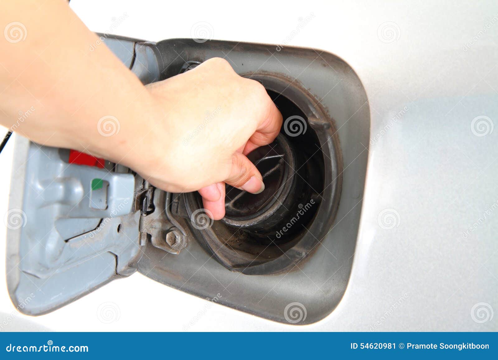 Open the car fuel tank stock image. Image of closeup - 54620981