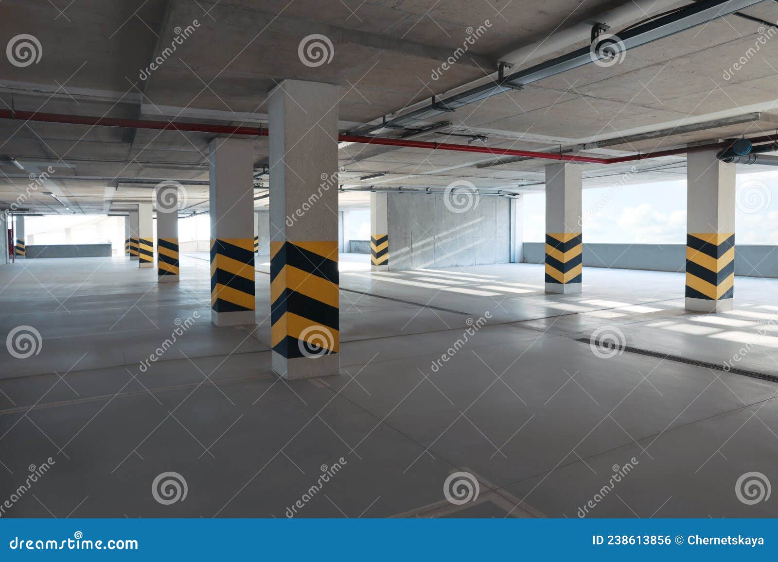 Open Car Parking Garage on Sunny Day Stock Photo - Image of public ...