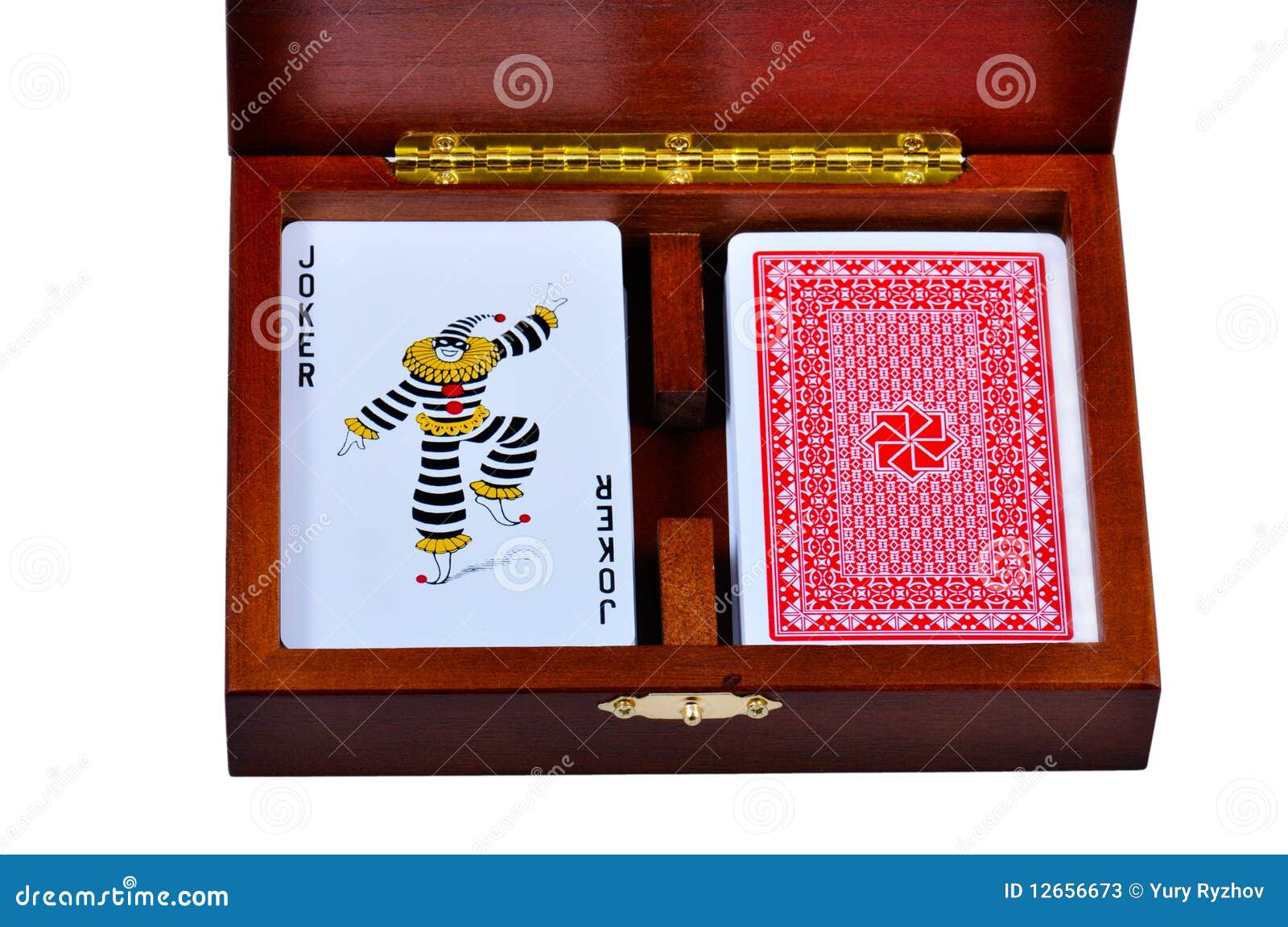Open Card Box_1 stock image. Image of joker, rear, playing - 12656673