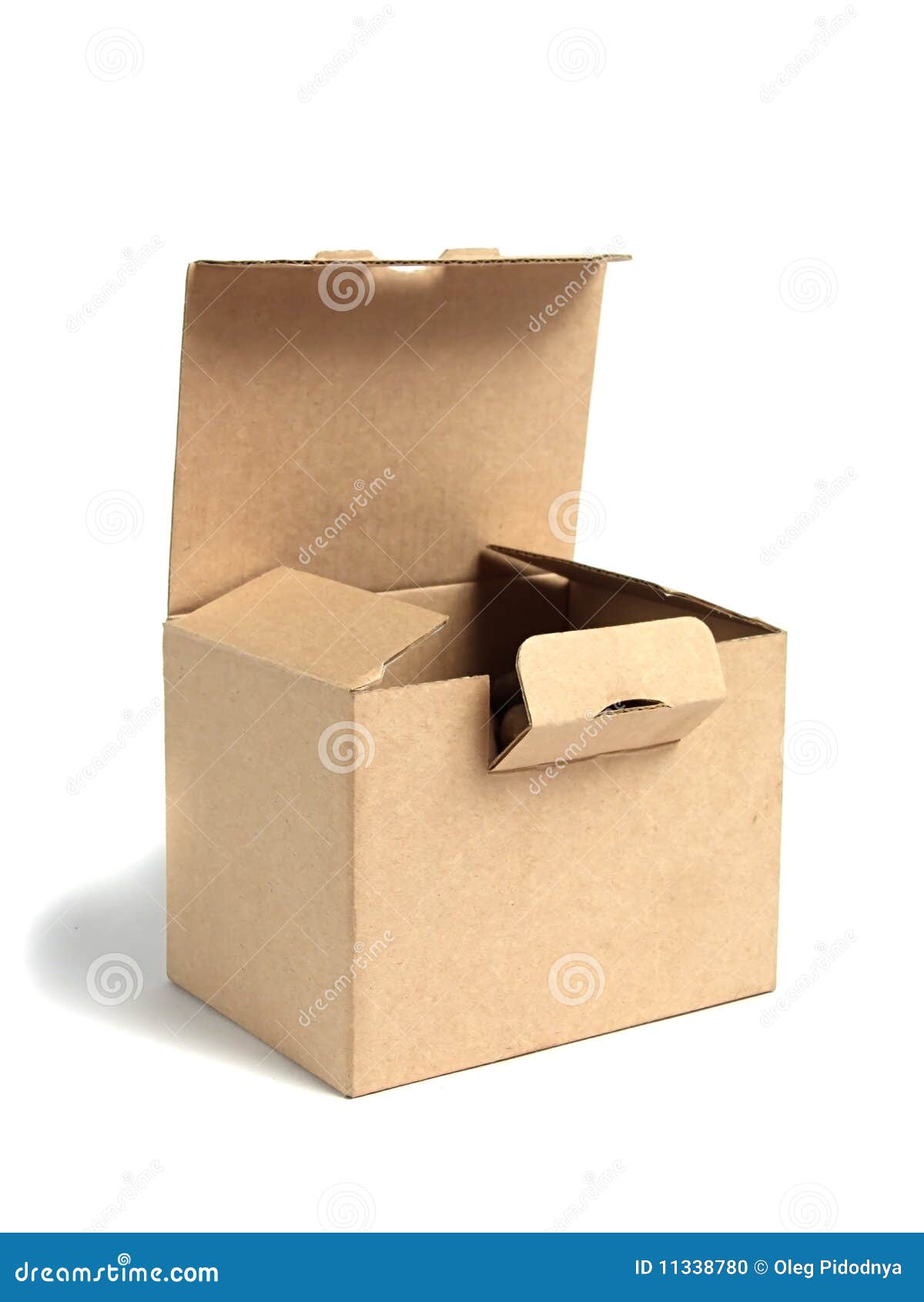 Open cardboard box stock photo. Image of paper, corrugated - 11338780