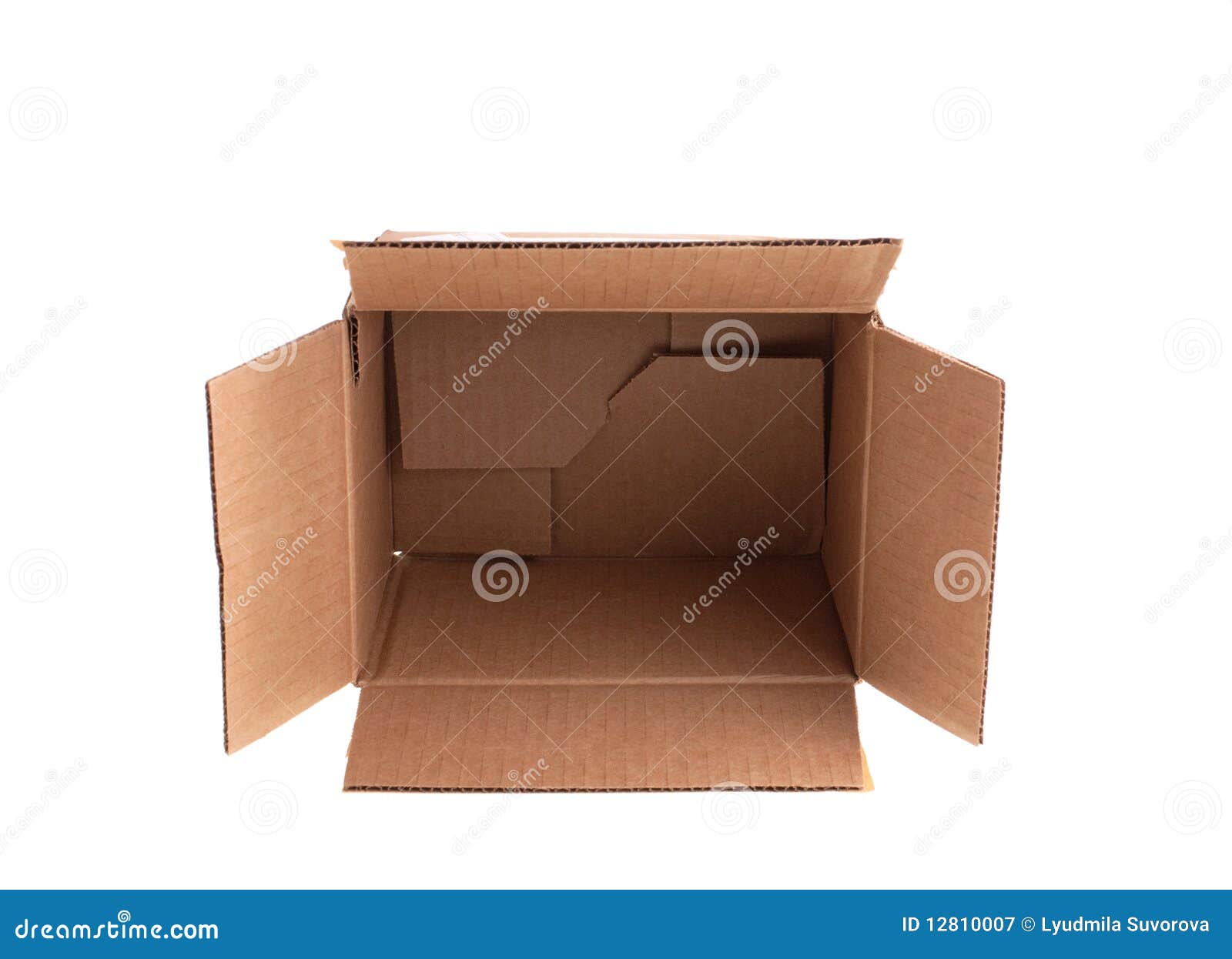 Open cardboard box stock image. Image of crate, send - 12810007