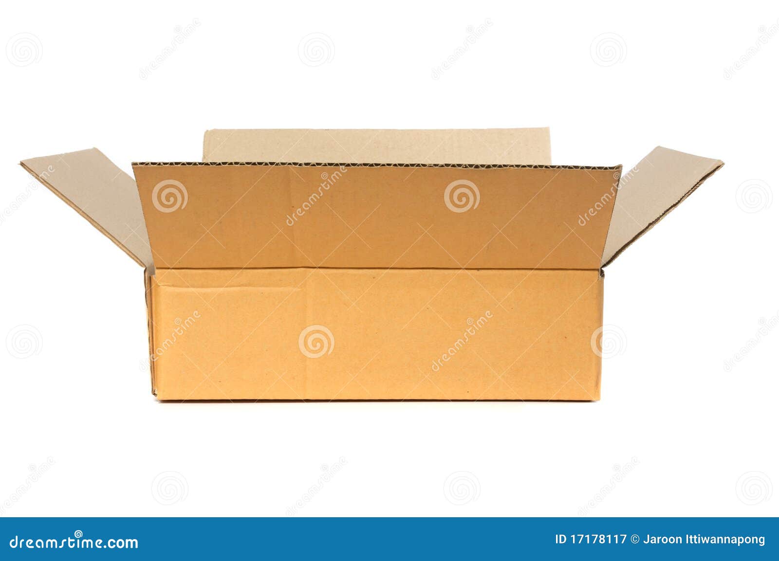 Open Cardboard Box stock image. Image of container, brown - 17178117