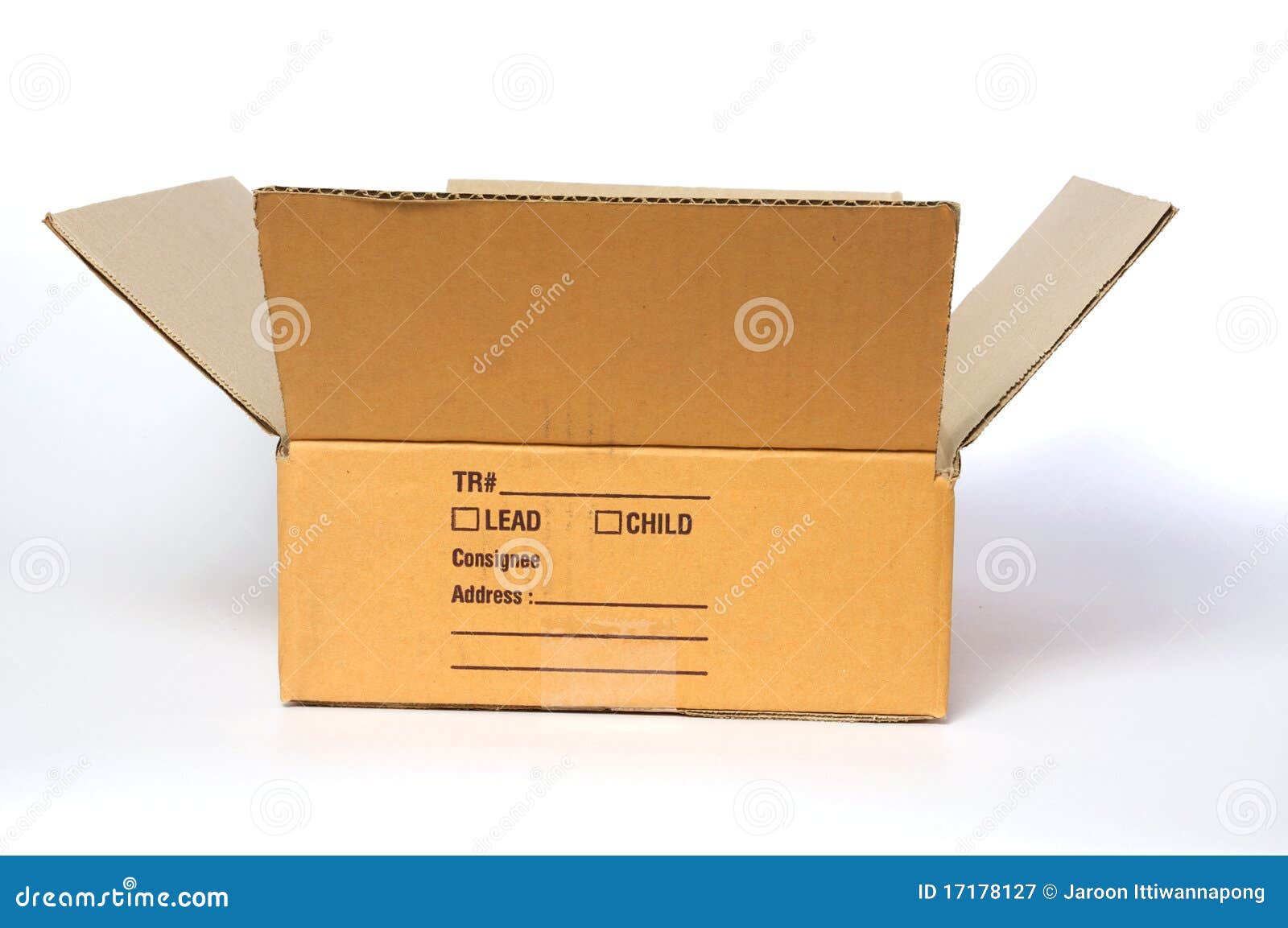 Open Cardboard Box stock image. Image of cardboard, action - 17178127