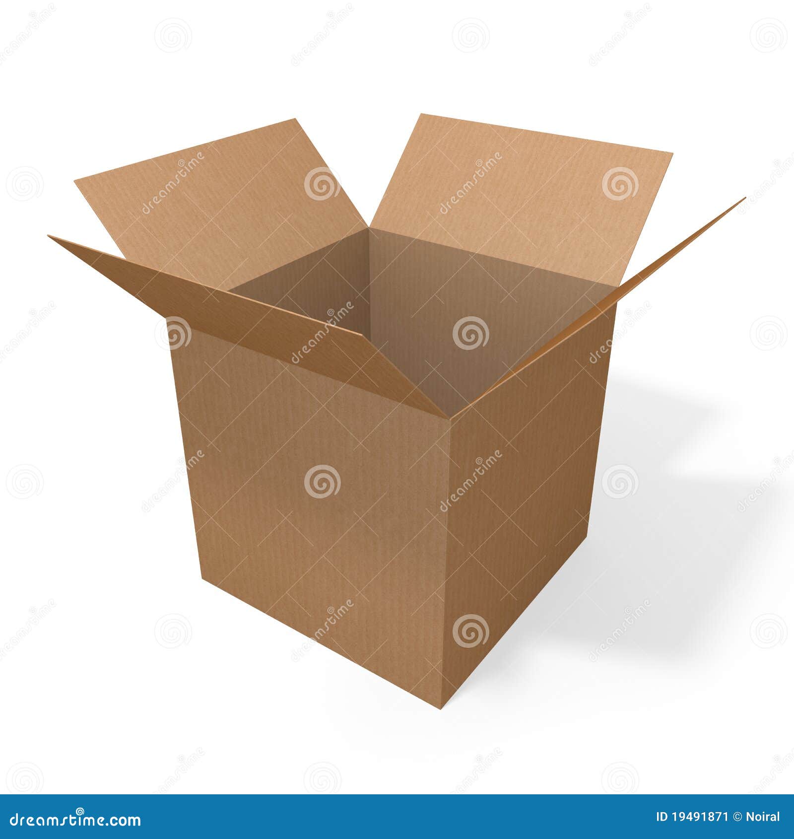 Open Cardboard Shipping Boxes Royalty-Free Illustration | CartoonDealer ...