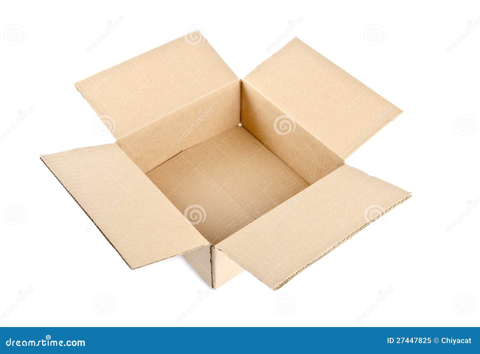 Open Cardboard Box stock image. Image of paper, brown - 27447825