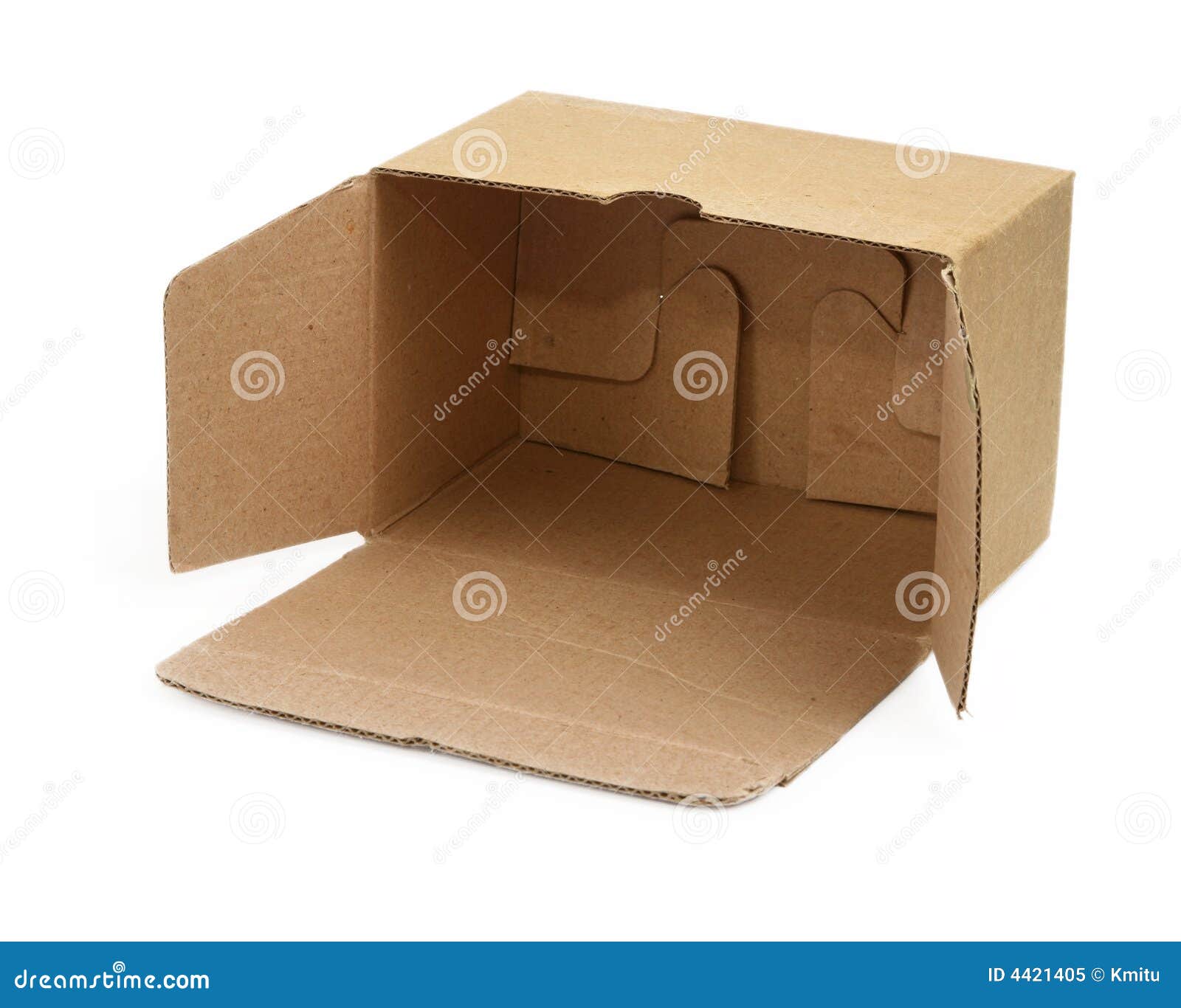 Open cardboard box stock image. Image of detail, background - 4421405