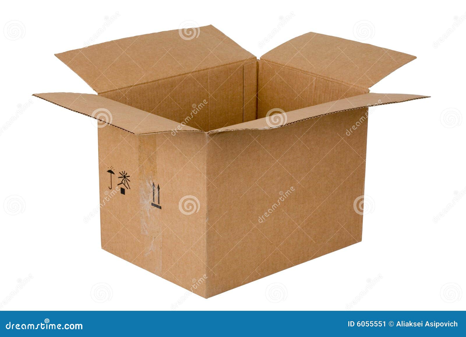 Open Cardboard Box Royalty-Free Stock Photography | CartoonDealer.com ...
