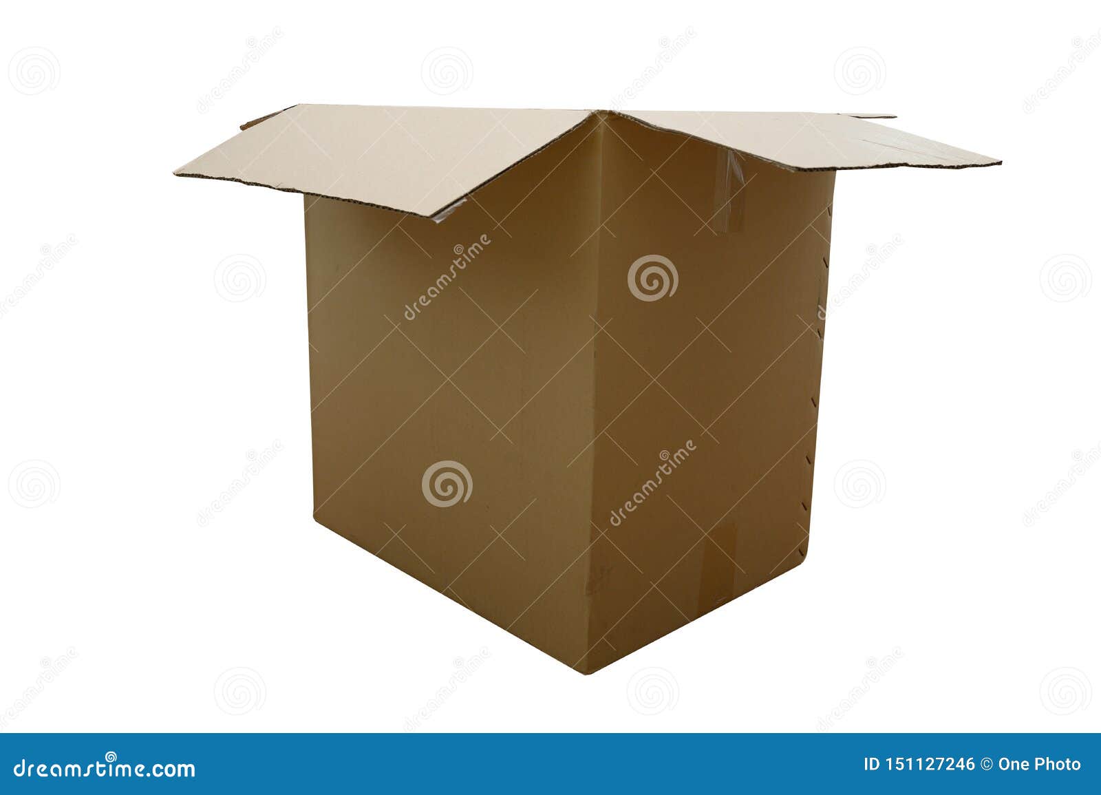 Open Cardboard Box Cardboard Boxes Isolated on White Stock Photo ...